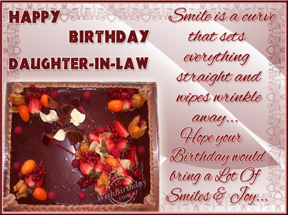 Happy Birthday To Caring Daughter in law Birthday Wishes Happy 
